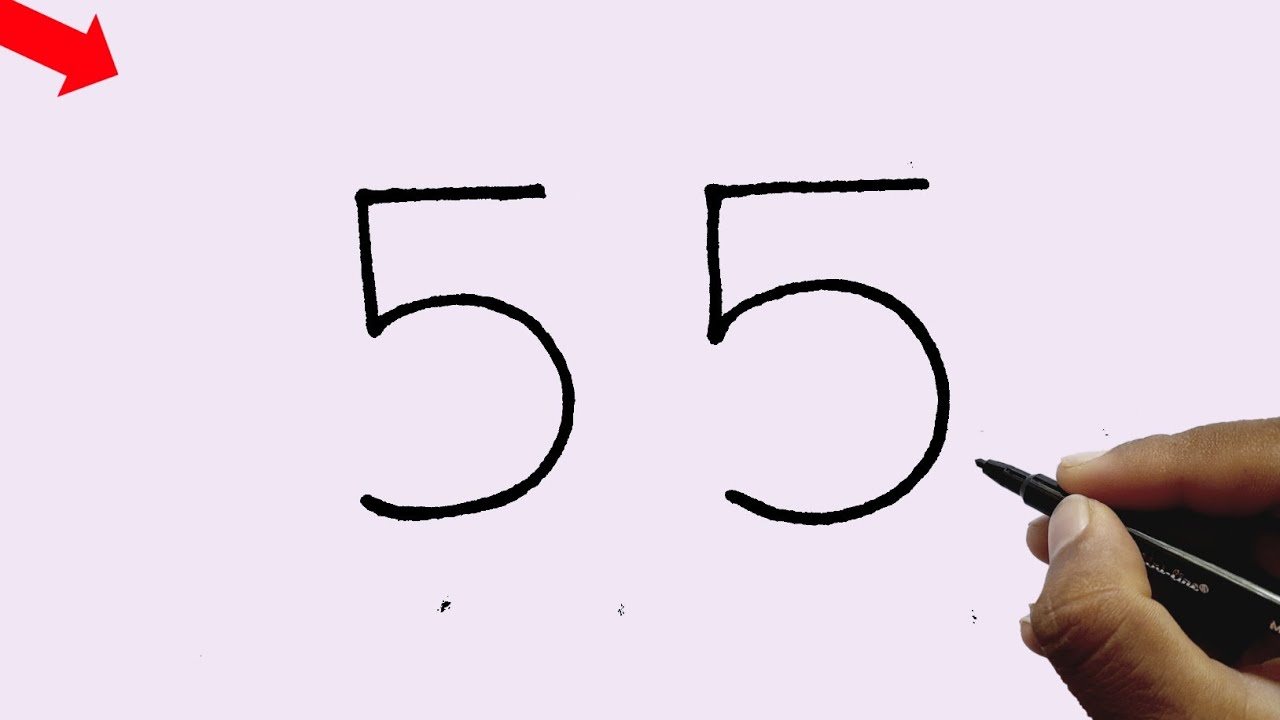 Fish & Hen Drawing Easy From 55 Number | Number Drawing Easy For ...