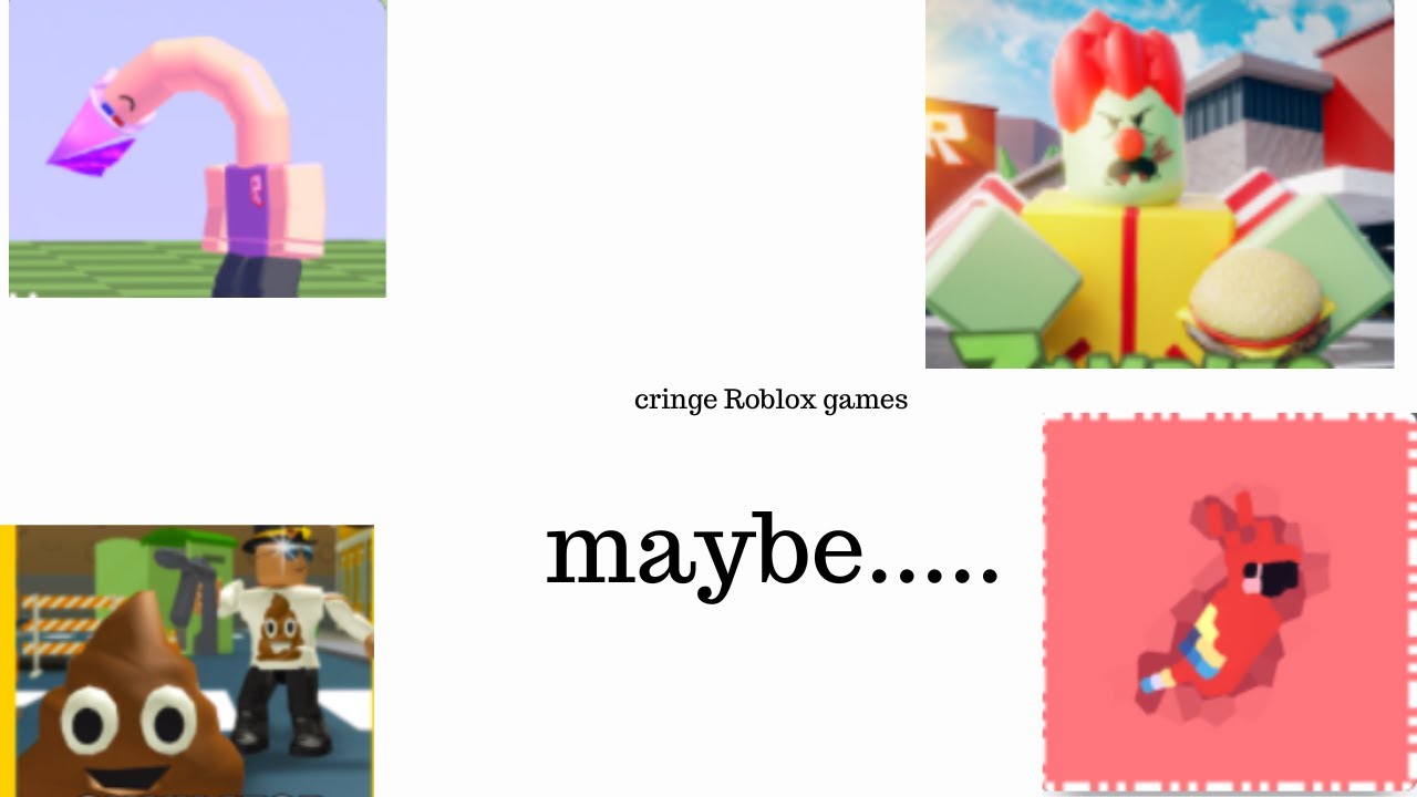 me and brother played cringey games on Roblox. (according to google ...