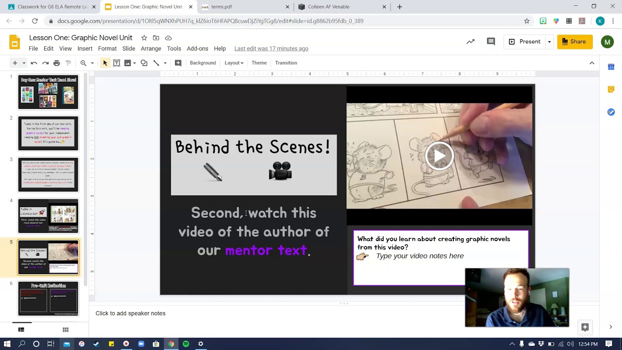 Graphic Novel Unit - Lesson 1 - YouTube