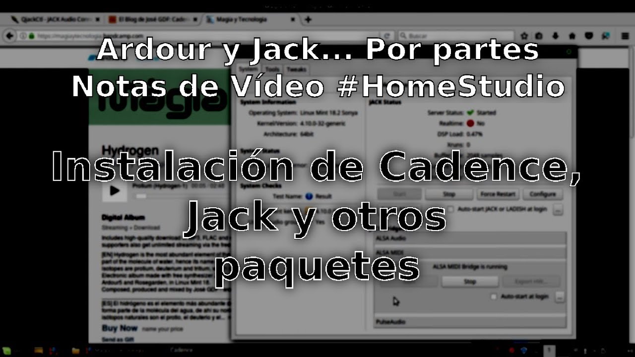 Ardour y Jack... Por partes #04 | Instalación de Cadence, Jack y otros ...