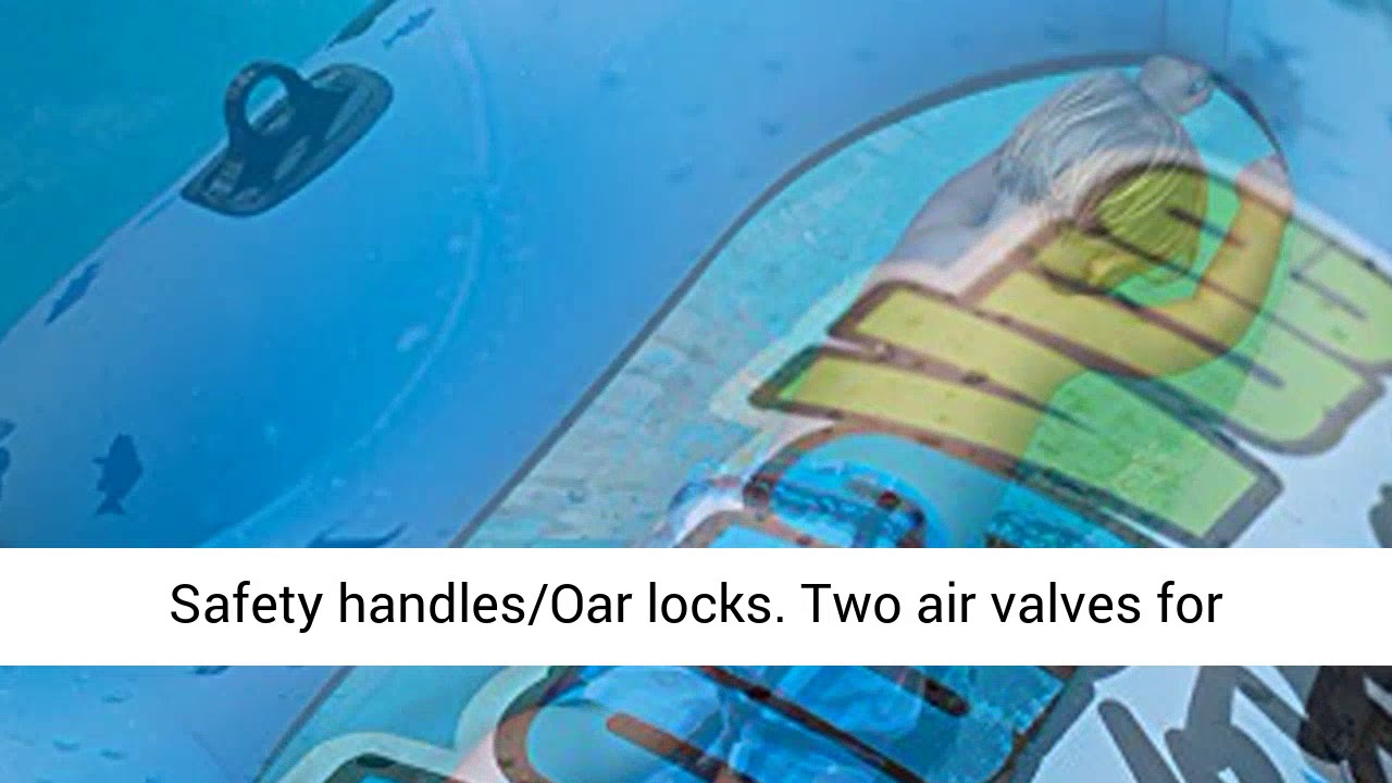 Sieco Design AQUAVUE Voyager, Clear Bottom Inflatable Raft, for Kids ...