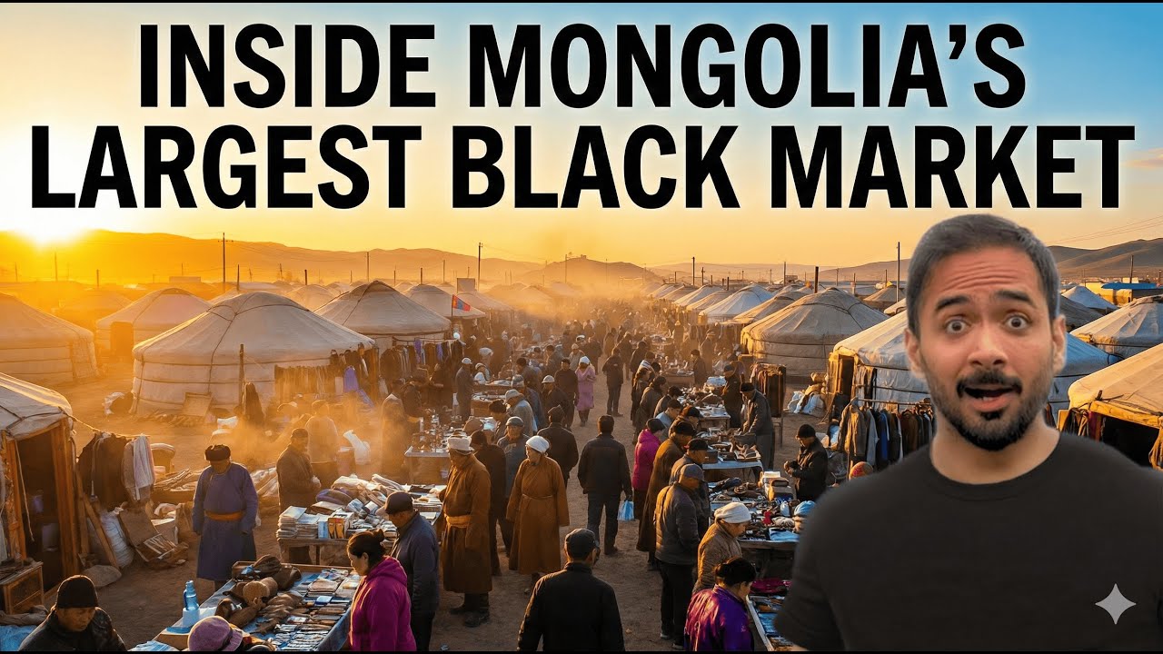 Exploring Mongolia's Wildest Market | UlaanBaatar | Narantuul Black ...