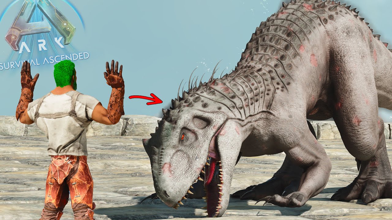 HE CREADO PRIMERA CRIA DE INDOMINUS REX PERO UN ENEMIGO ATACA MI BASE ...