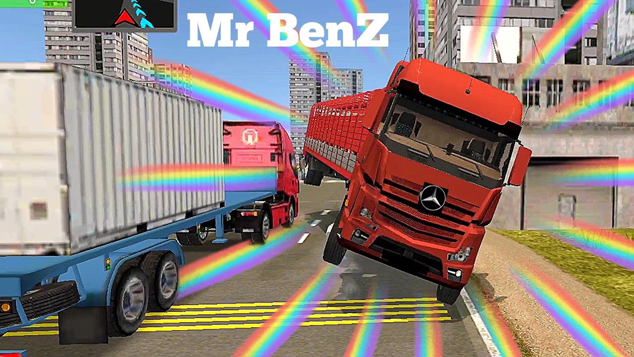 Transporting cows with a Benz truck Grand Truck Simulator 2 @mrbenz2554 ...