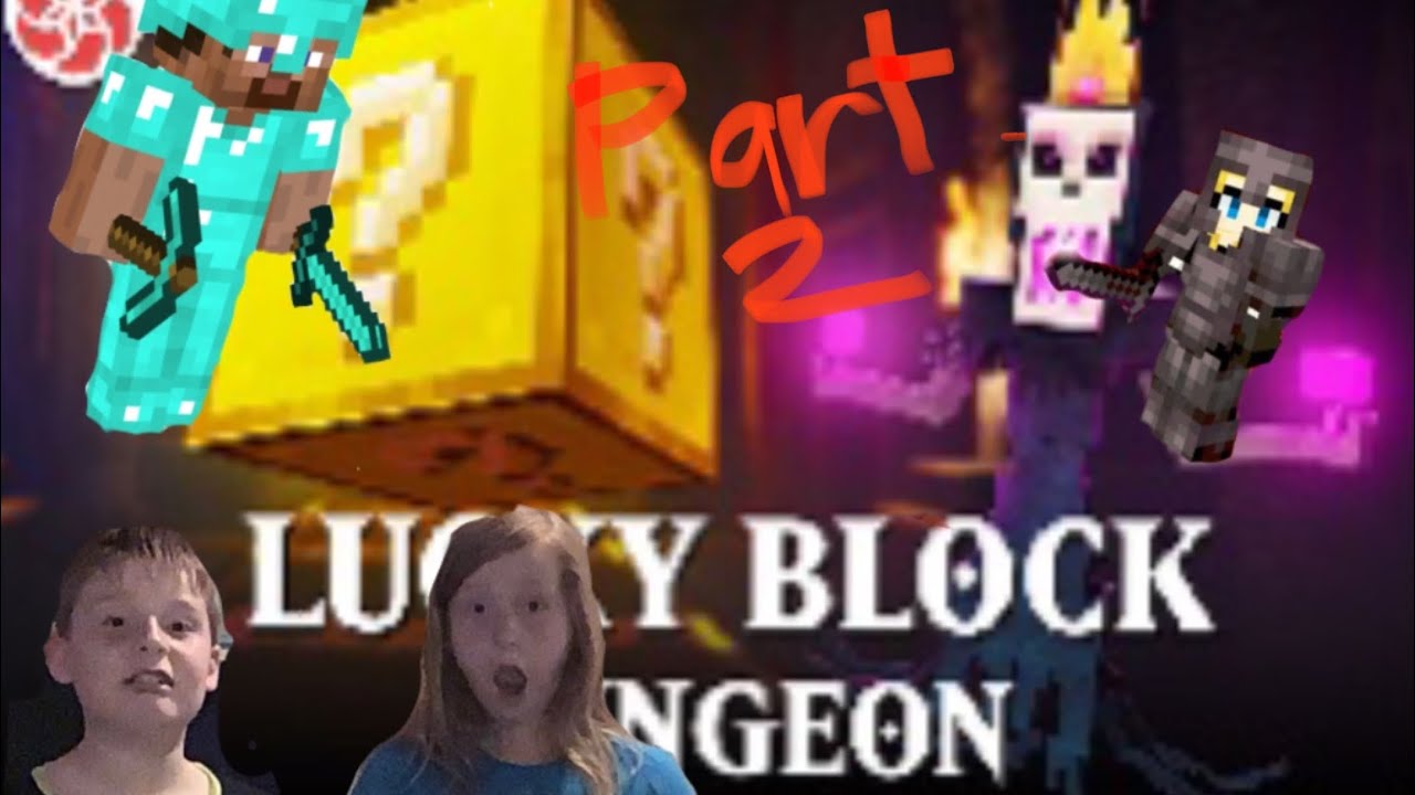 Lucky block dungeons in Minecraft part 2 - YouTube