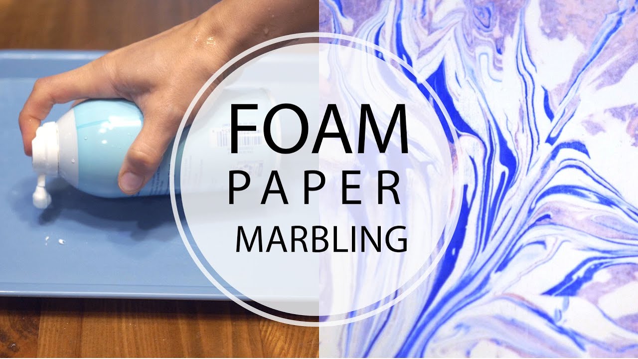 SUPER EASY DIY PAPER MARBLING - FUN FOR KIDS - YouTube