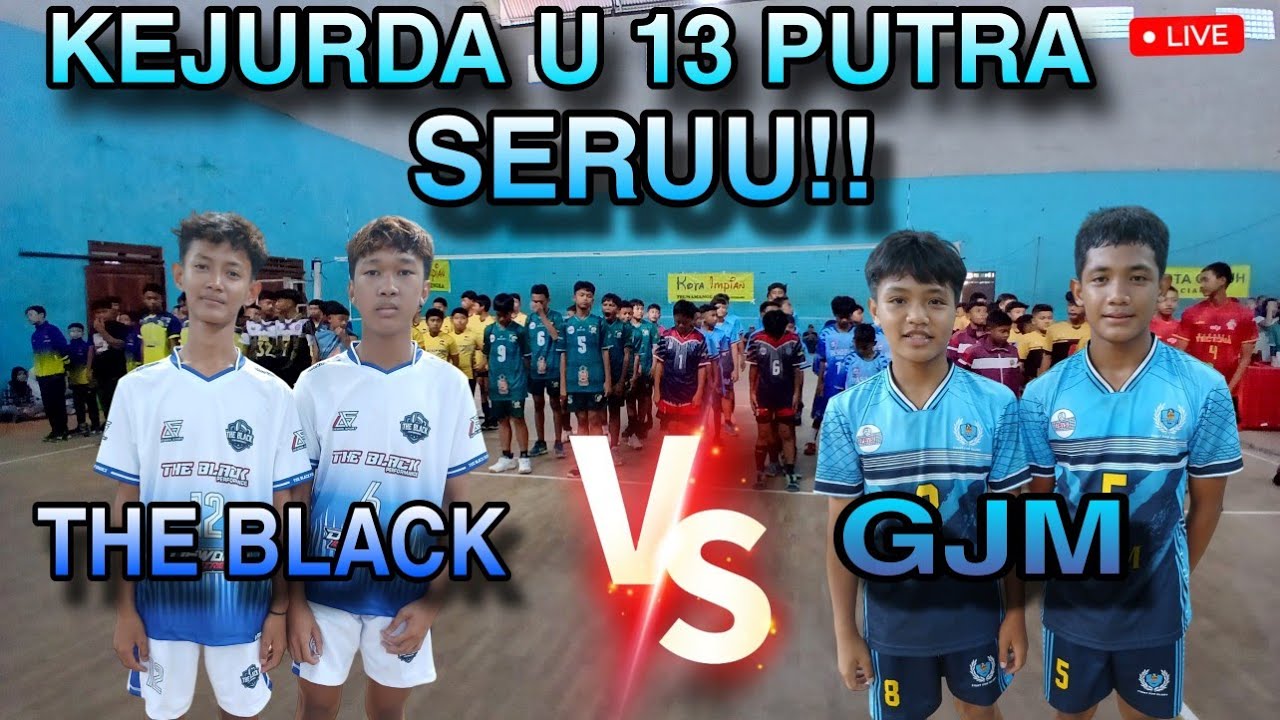 KEJURDA U 13 PUTRA!! THE BLACK VS GJM !! MANTAP SALING ADU SKIL DAN ...