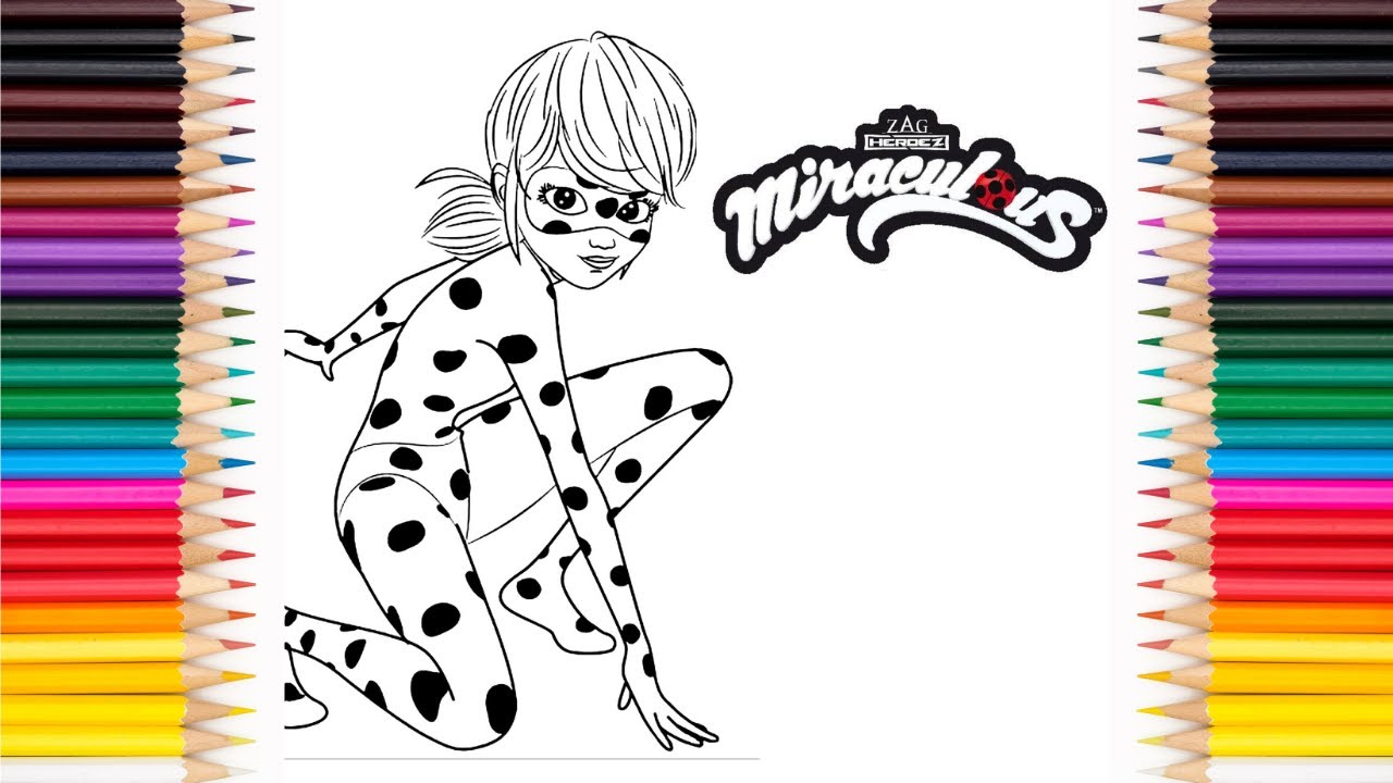 How to color Miraculous Ladybug easily - YouTube