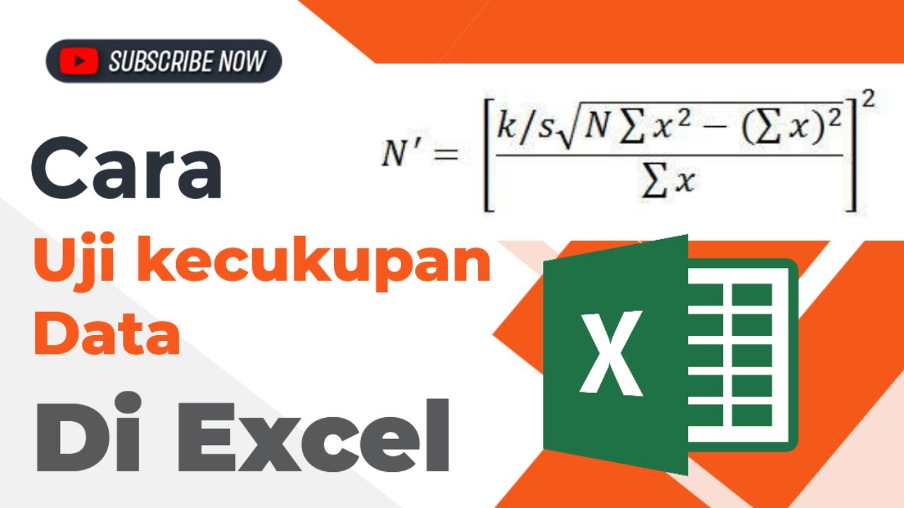 Cara Uji Kecukupan Data Di Ms Excel | Tutorial #tutorial #excel - YouTube