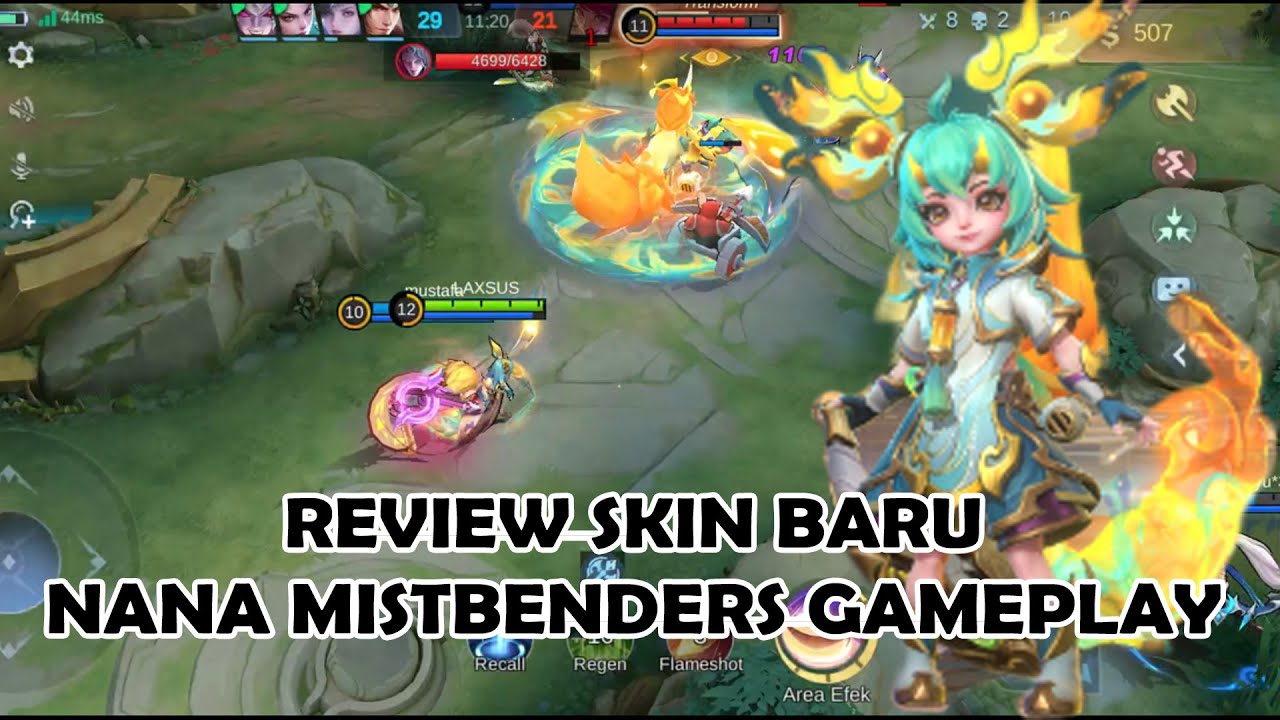 REVIEW SKIN BARU NANA MISTBENDERS GAMEPLAY, SKINNYA LUCU BANGRT - YouTube
