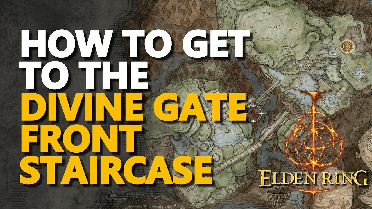 How to get to the Divine Gate Front Staircase Elden Ring - YouTube