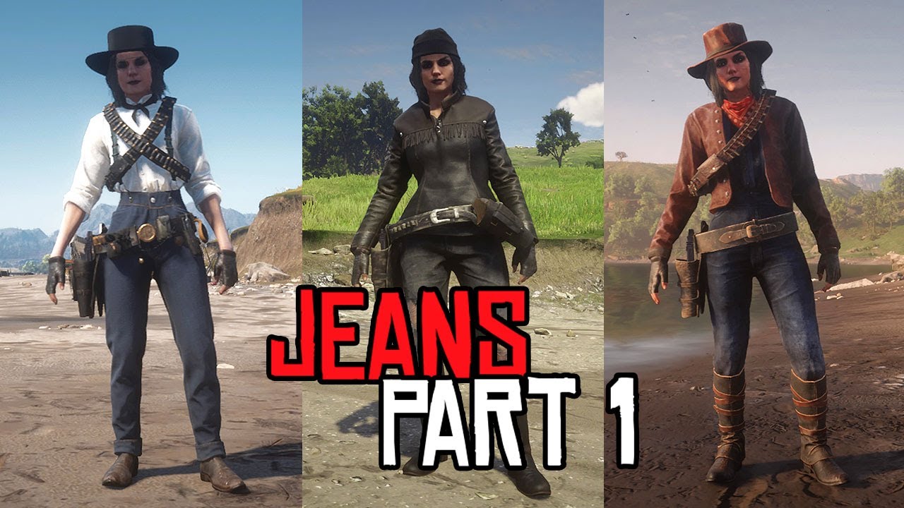 Red Dead Online Outfits with Jeans Ideas pt.1| RDO - YouTube