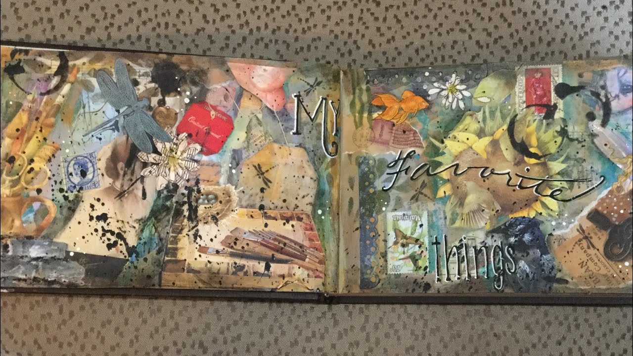 Art Journal Project My Favorite Things - INTRO PAGE - YouTube