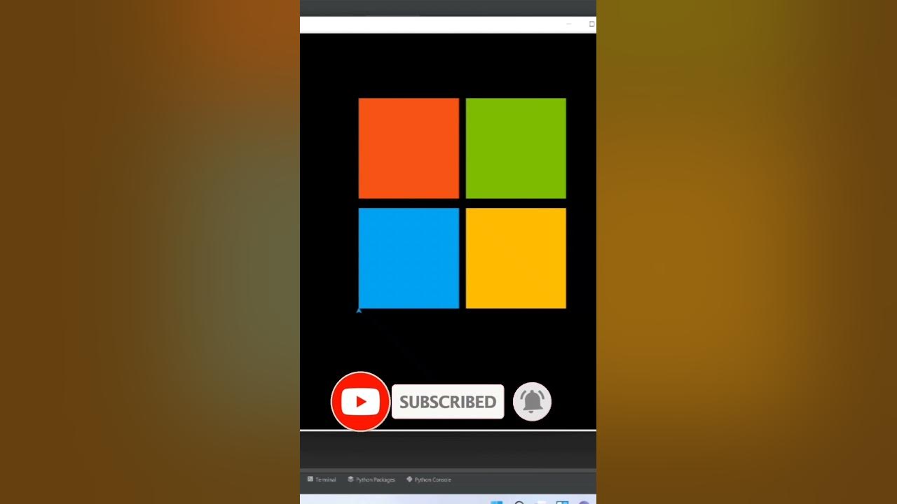 How to create Microsoft logo using python turtle - YouTube