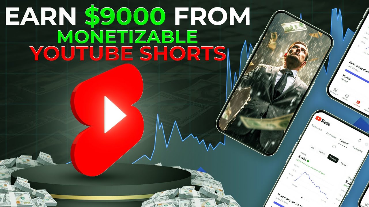 🤑Earn $9000 Monthly | How To Make Monetizable Youtube Shorts For Faceless Channel Using Ai ...
