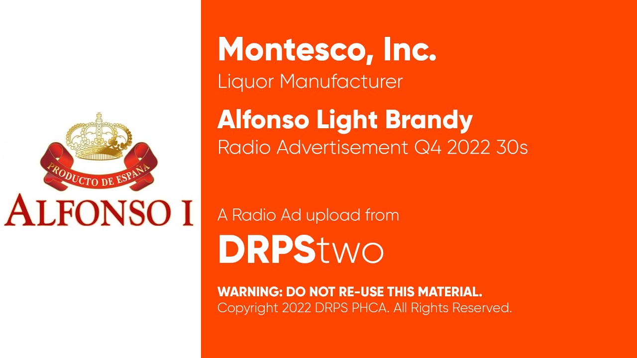 Alfonso Light Brandy Radio Ad Q4 2022 30s - YouTube