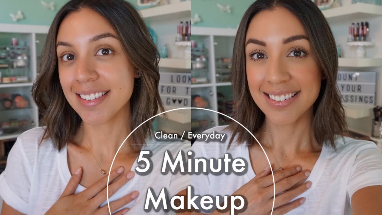 5 Minute Makeup | Everyday Makeup Look! - YouTube