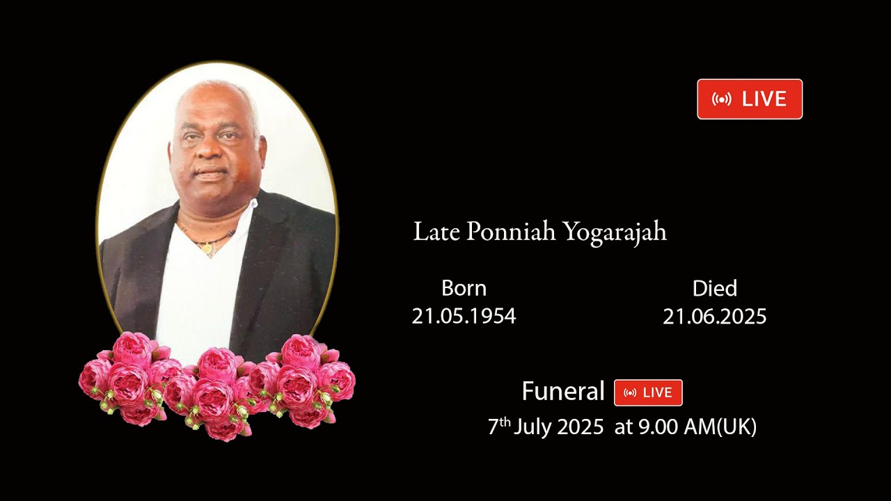 Late Ponniah Yogarajah - YouTube
