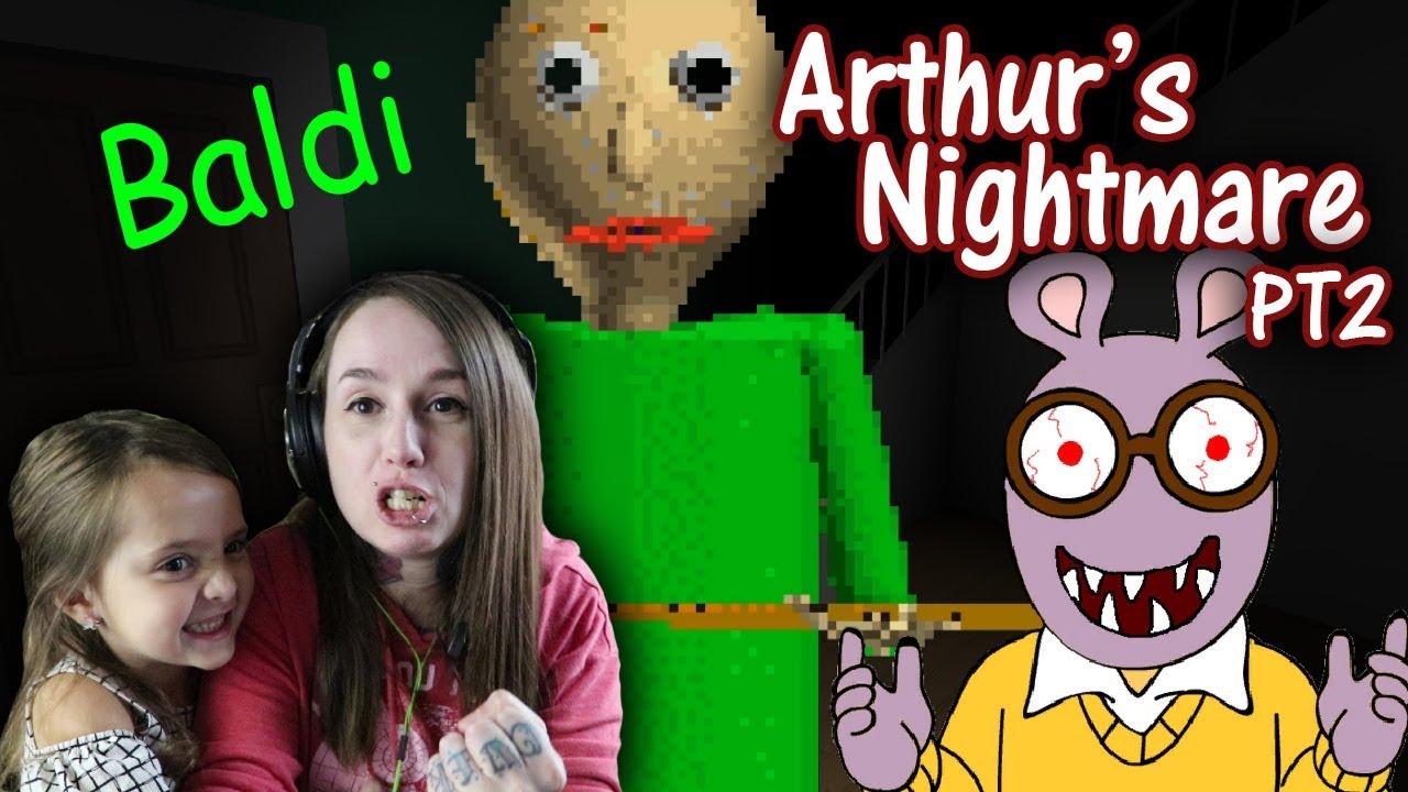 Baldi Jumpscare | Arthur's Nightmare Part 2 (Night 3) - YouTube