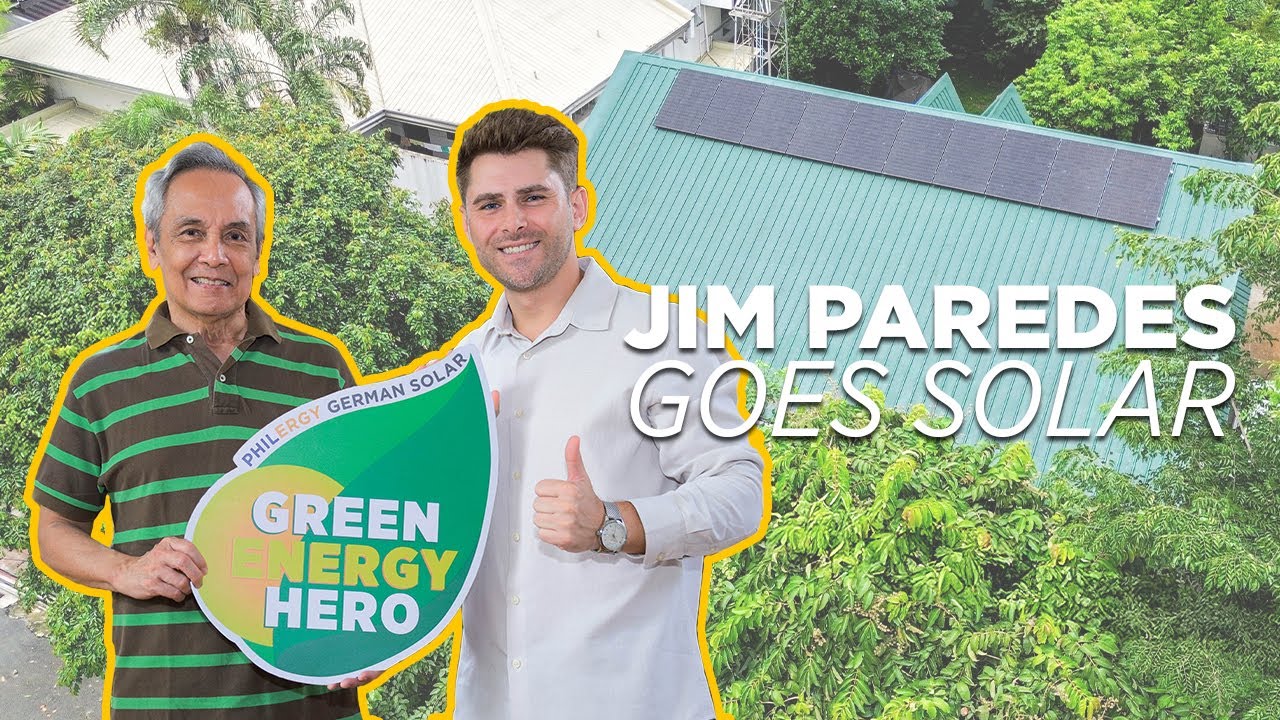 Jim Paredes Goes Solar with PHILERGY German Solar - YouTube