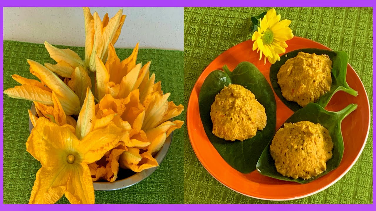 কুমড়া ফুল ভর্তা রেসিপি জুকিনি ফুল ভর্তা kumra ful vorta recipe ...