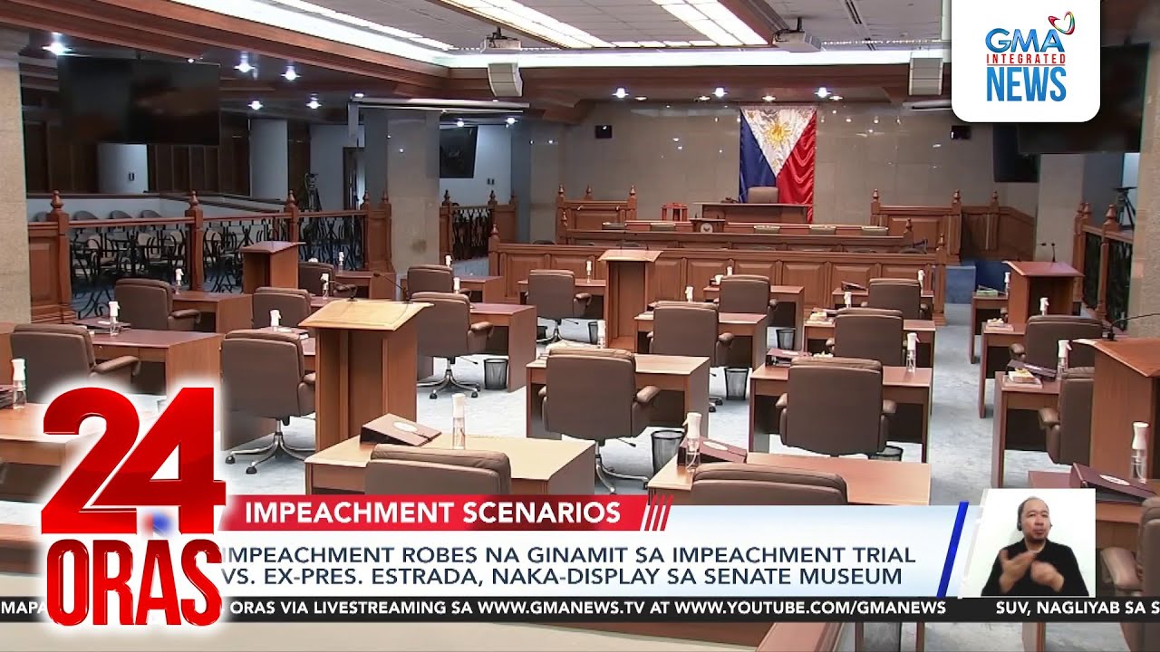 Impeachment robes na ginamit sa impeachment trial vs. Ex-Pres. Estrada ...