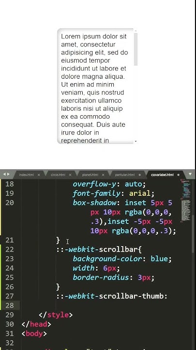 Cara Custom Scroll Bar Pada Halaman Html Scrollbar Htmlcss Tutorial Youtube
