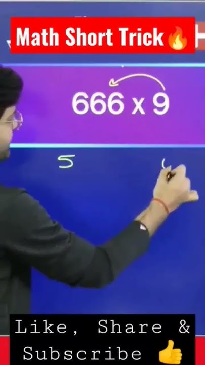 Math Tricks by Navneet Tiwari Sir 🙏 - YouTube