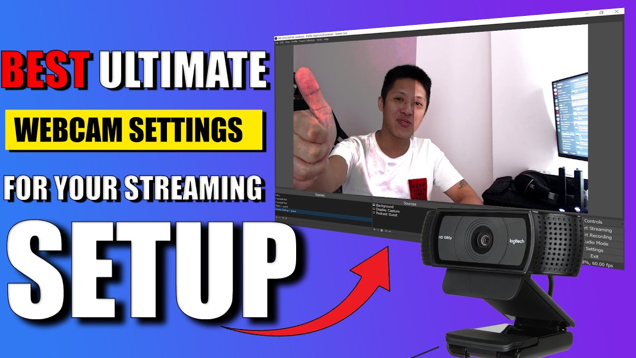 How To MAKE Your Webcam Look PROFESSIONAL - EASY SETTINGS - YouTube