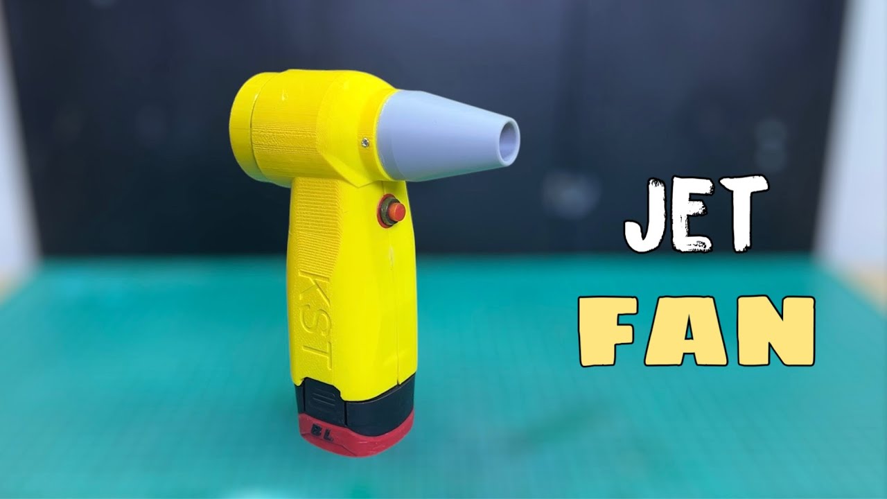 How To Make High Speed Jet Fan From Server Fan Using 16.8V Drill ...