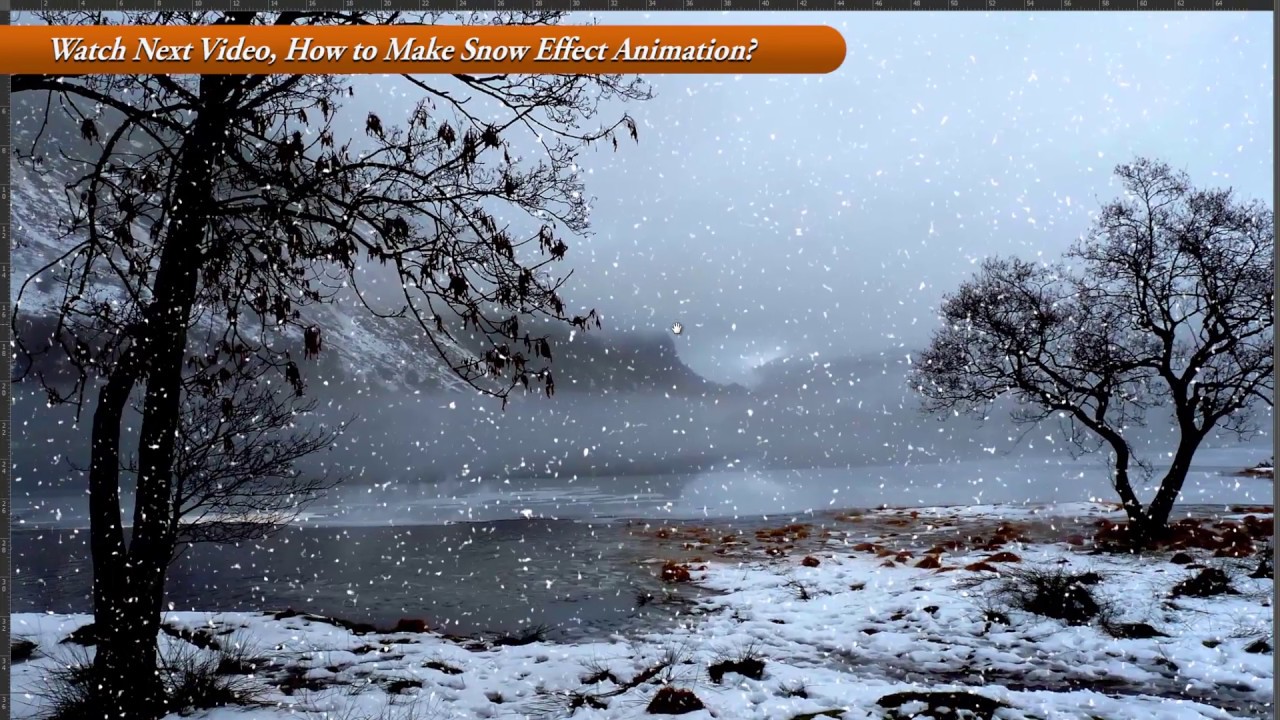 Photoshop Snow Effect Tutorial without Using Brush Tool - YouTube