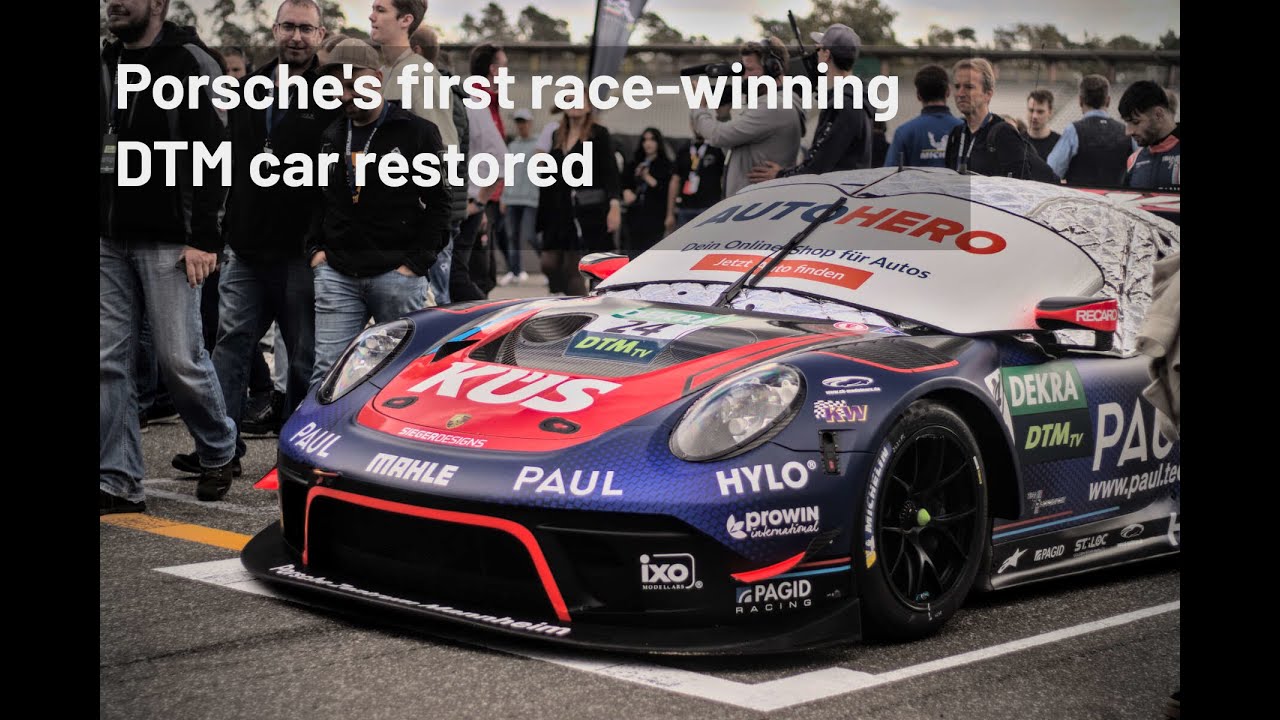 Porsche's first race winning DTM car restored - YouTube