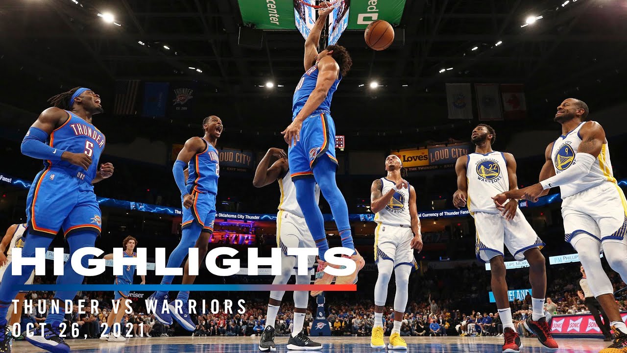 Highlights | Thunder vs Warriors 10/26/2021 - YouTube