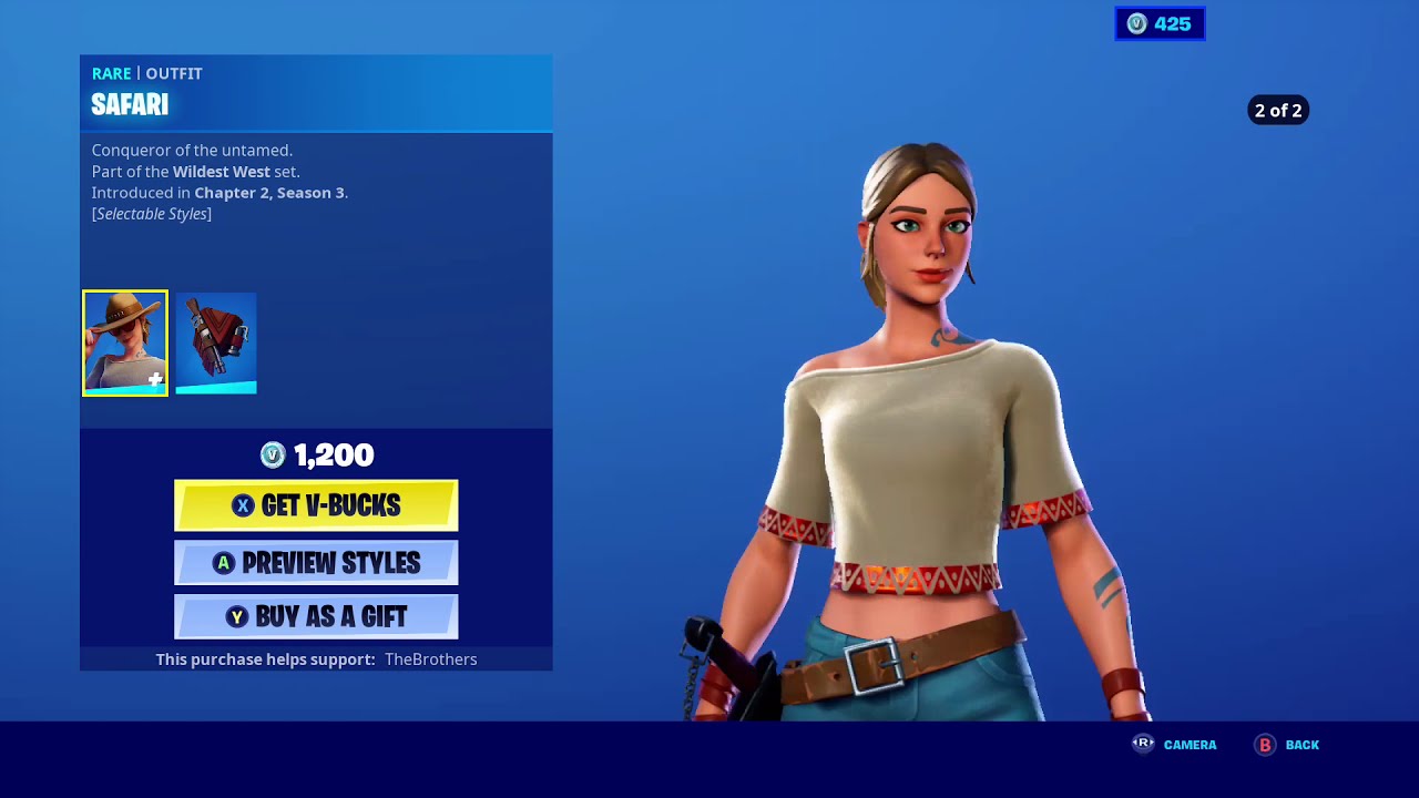 *NEW* SAFARI SKIN IN FORTNITE! (DAILY ITEM SHOP) - YouTube