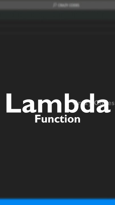 Lambda Function in Python|Crazy Codes|Python Tamil|Python Tutorial|#python #programming # ...