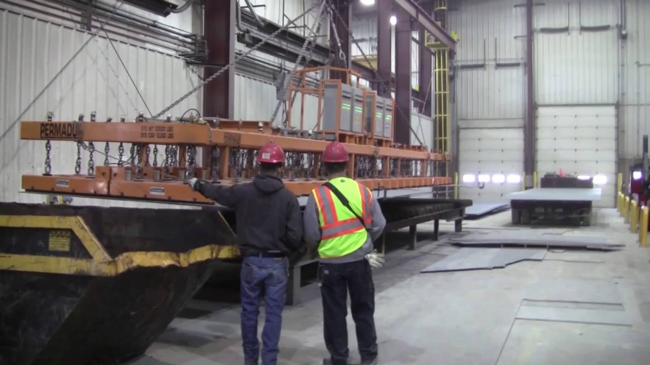 Permadur - Cutting Table Magnet Systems - YouTube