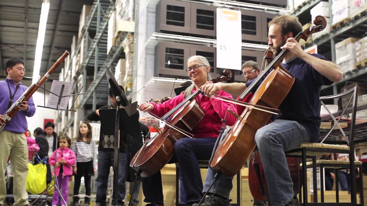 Musical Flash Mob Surprises Furniture Shoppers at IKEA Canton - YouTube