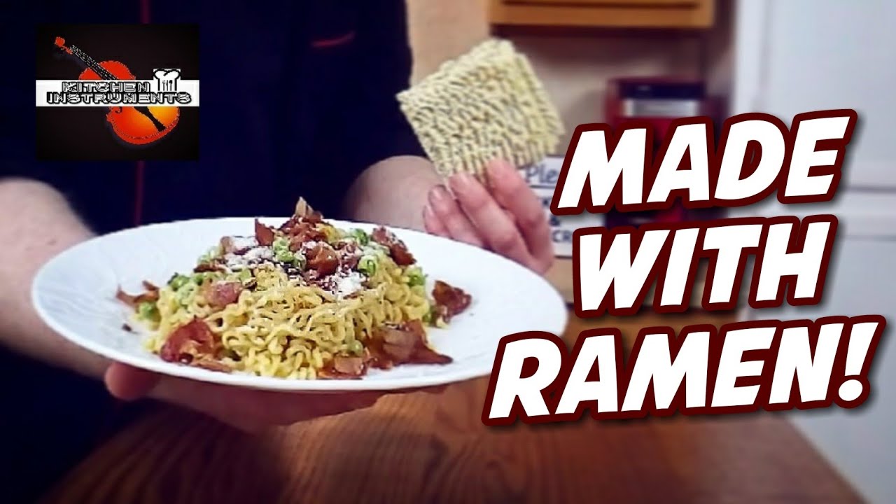 Make a FAST & EASY Carbonara Using Ramen Noodles! (Carbonara Recipe ...