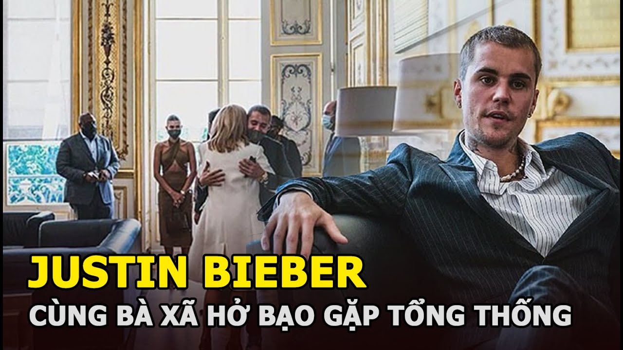 Justin Bieber diện vest đi sneaker, bà xã Hailey hở bạo đến gặp Tổng ...