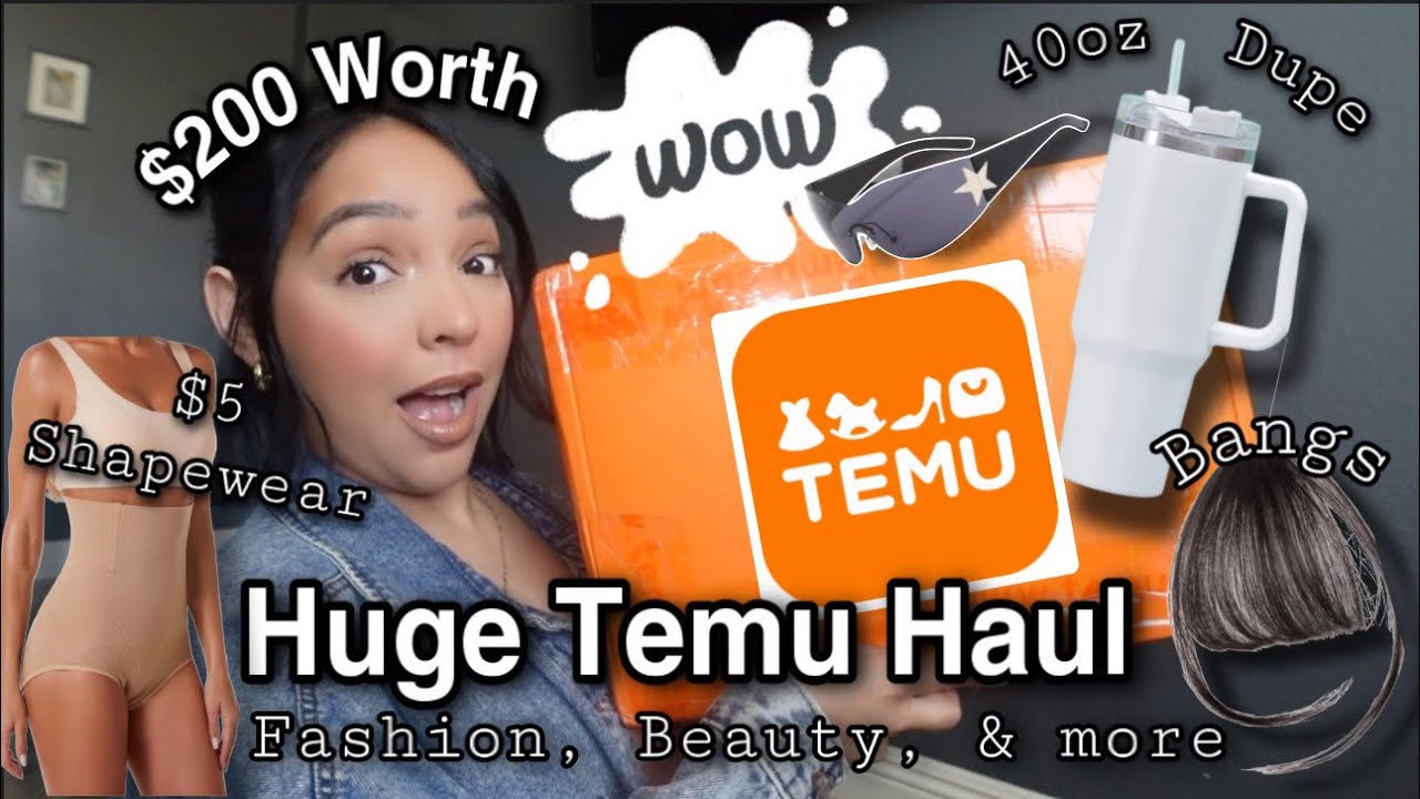 CRAZY TEMU HAUL AGAIN!!$🤑200!! BAG+ BEAUTY+CLOTHES+HOME SUPPLIES+ ...