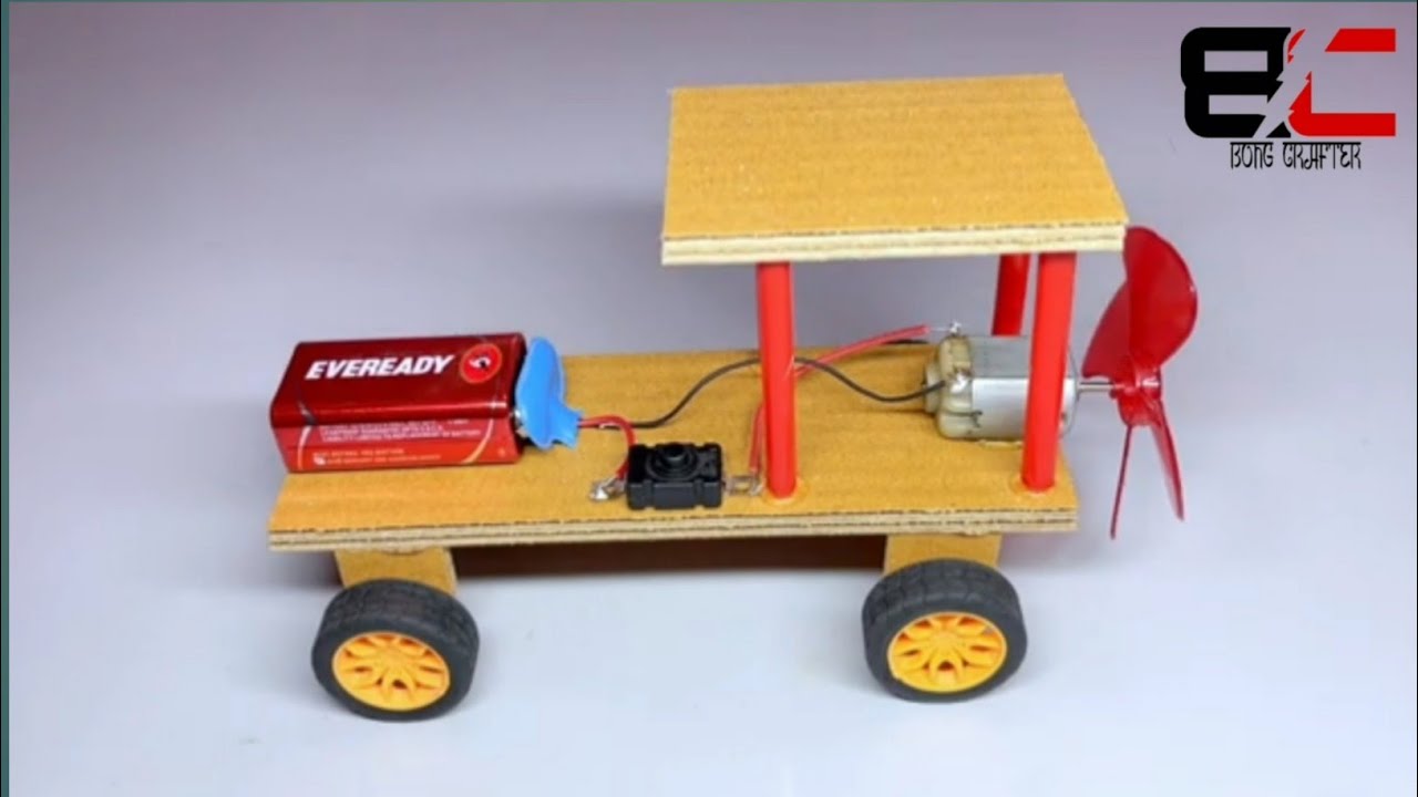 How to make mini Car with dc motor at home | Dc motor car easy | - YouTube