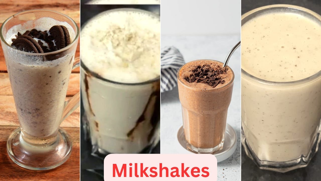 4 Milkshake🍺 Recipes|Iftar Recipes😋|How to make Milkshakes ...