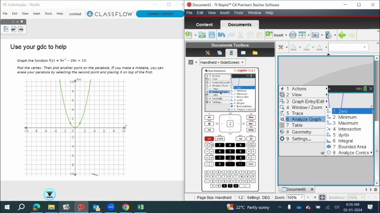 IXL Y.7 Graph quadratic functions in standard form (HMW) - YouTube