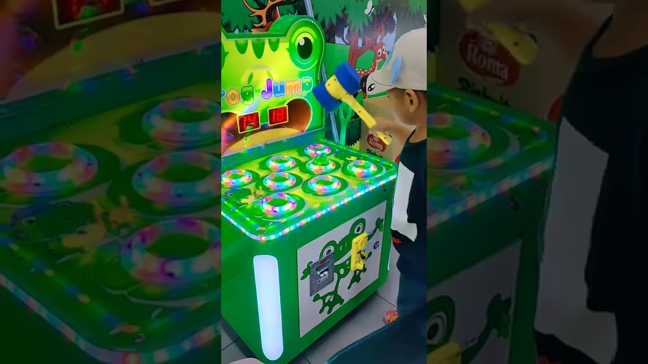 Game pukul katak, melatih kecepatan tangan anak dan konsentrasi - YouTube