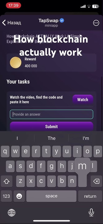 Tapswap how blockchain actually work #tapswap - YouTube