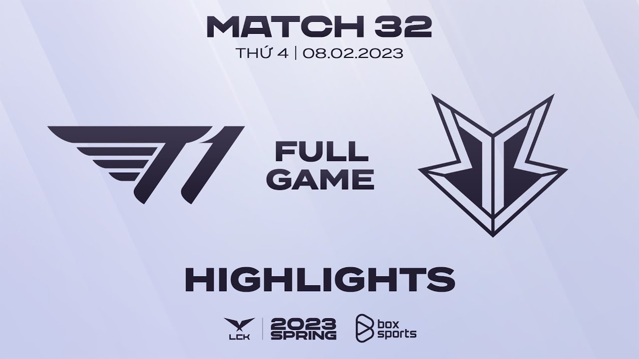 T1 Vs Bro Highlights All Games Match 32 Lck Spring Split 2023 Youtube