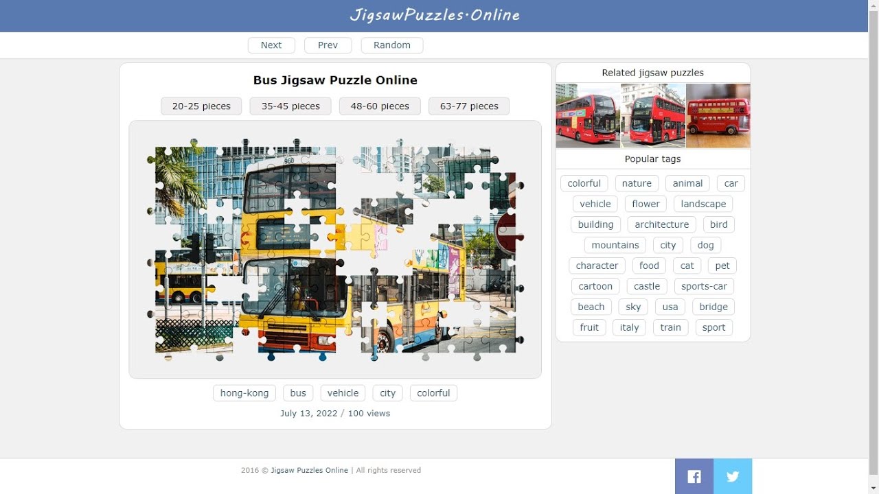Bus Jigsaw Puzzle Online - YouTube