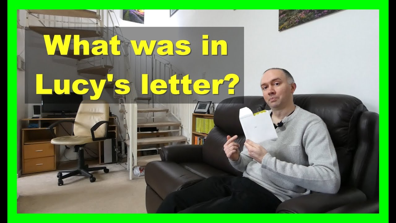 What was in Lucy's letter that she gave me after her driving lessons ...