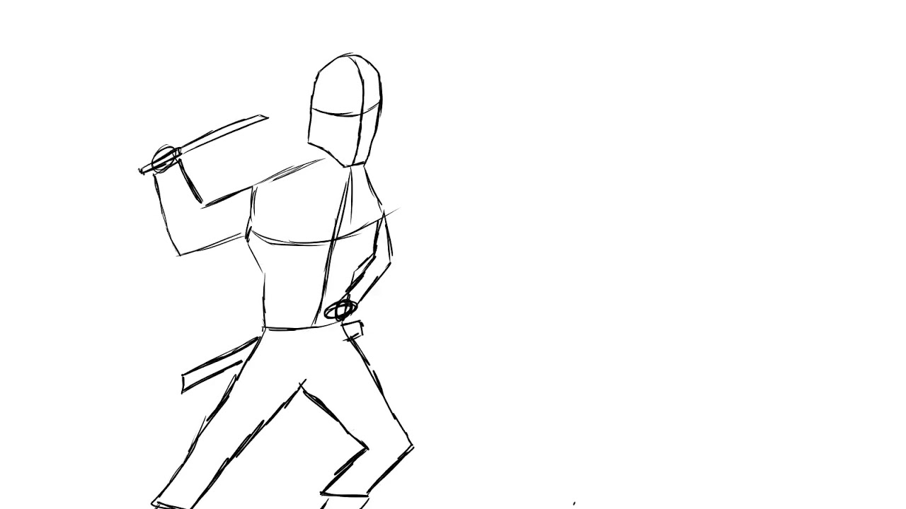 Sword Pose Animation - YouTube