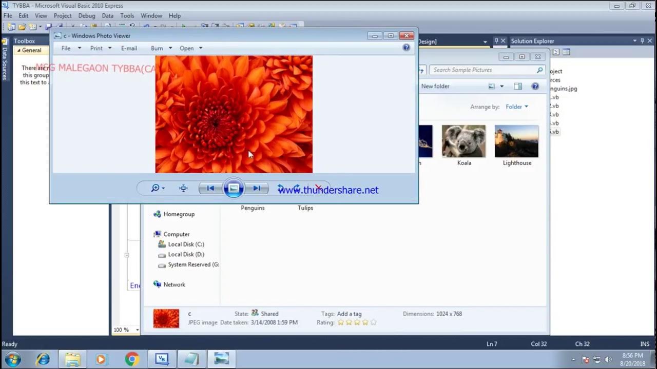 Write a Vb.net program for blinking an image. - YouTube